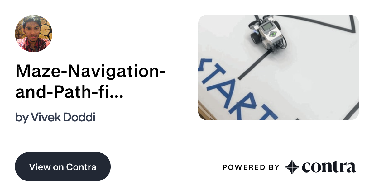 Maze-Navigation-and-Path-finding-Robot by Vivek Doddi