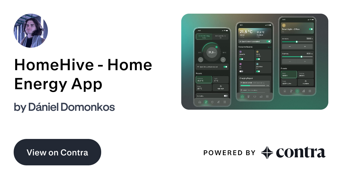 HomeHive - Home Energy App by Dániel Domonkos