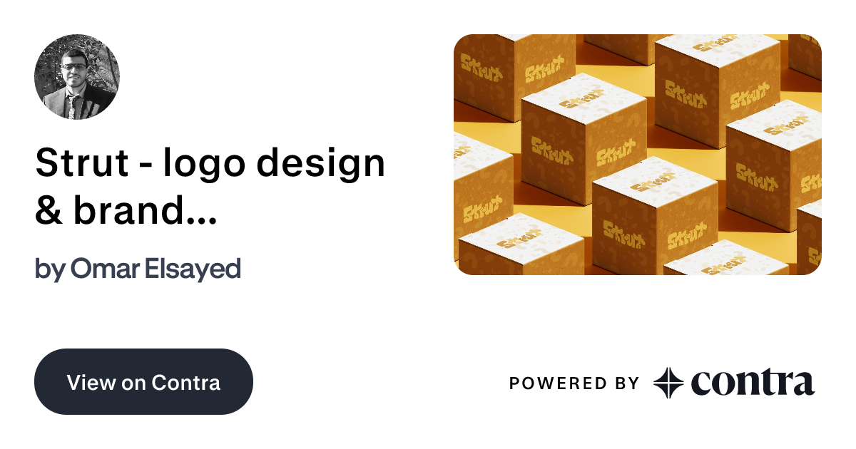 Strut - logo design & brand identity by Omar Elsayed