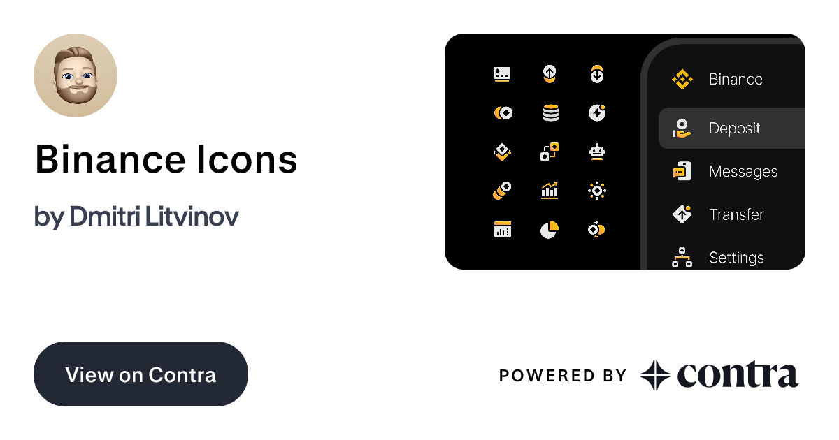 Binance Icons by Dmitri Litvinov