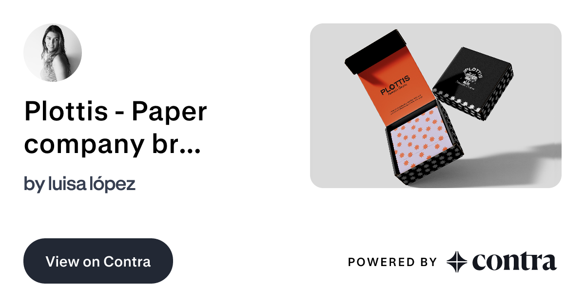 Plottis - Paper company branding by luisa lópez