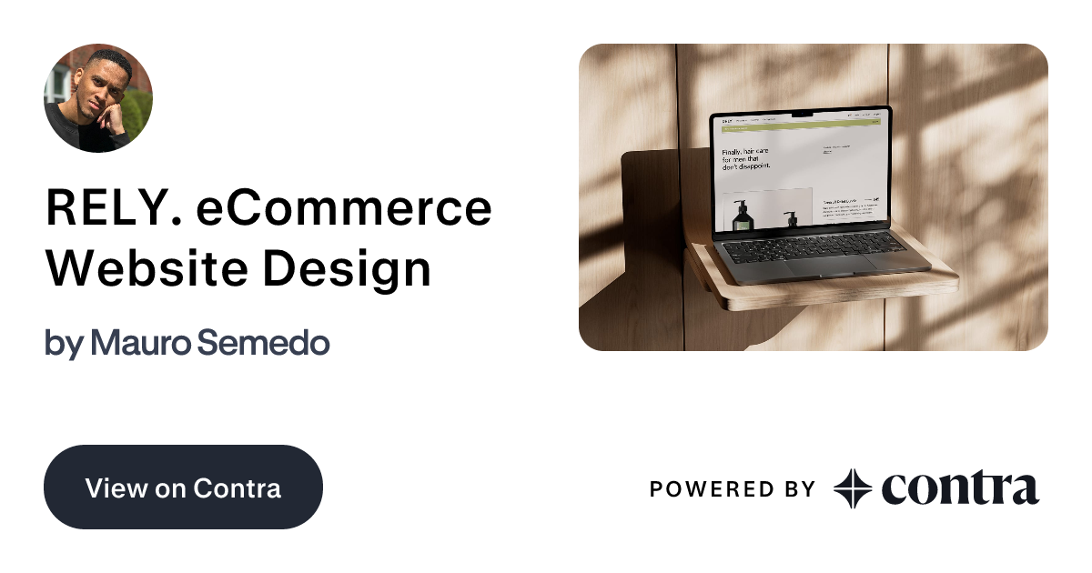 RELY. eCommerce Website Design by Mauro Semedo