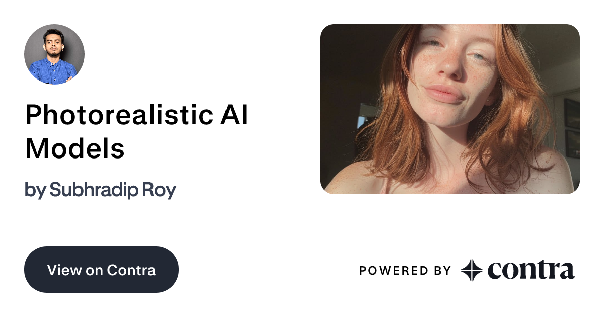 Photorealistic AI Models by Subhradip Roy