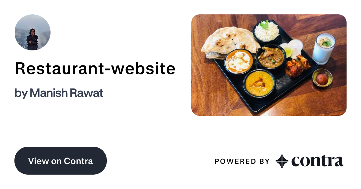 Restaurant-website by Manish Rawat