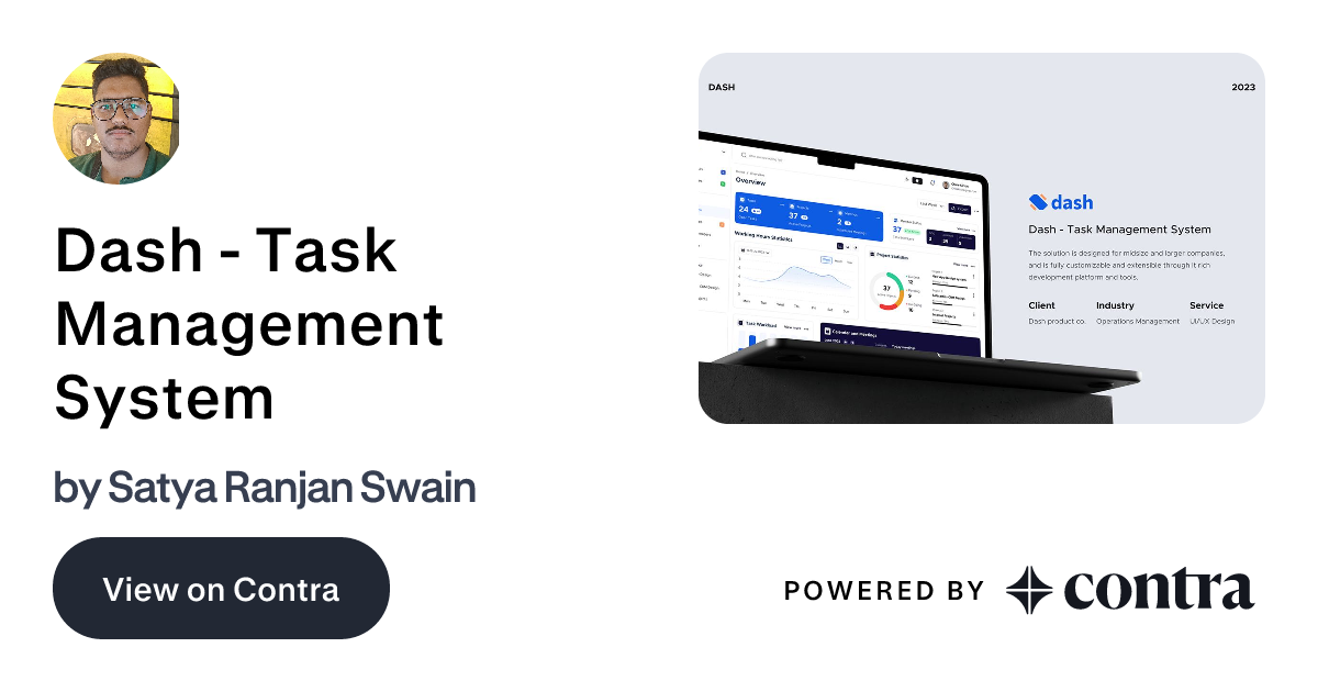 Dash - Task Management System by Satya Ranjan Swain