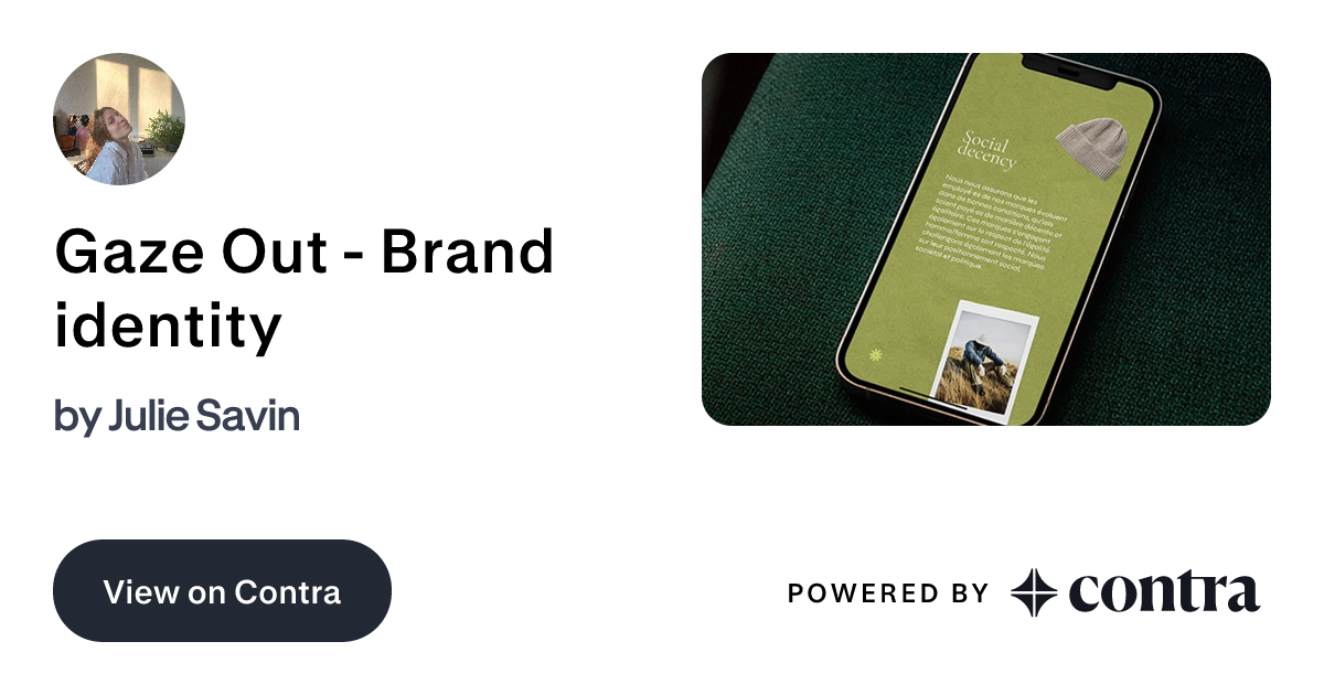 Gaze Out - Brand identity by Julie Savin