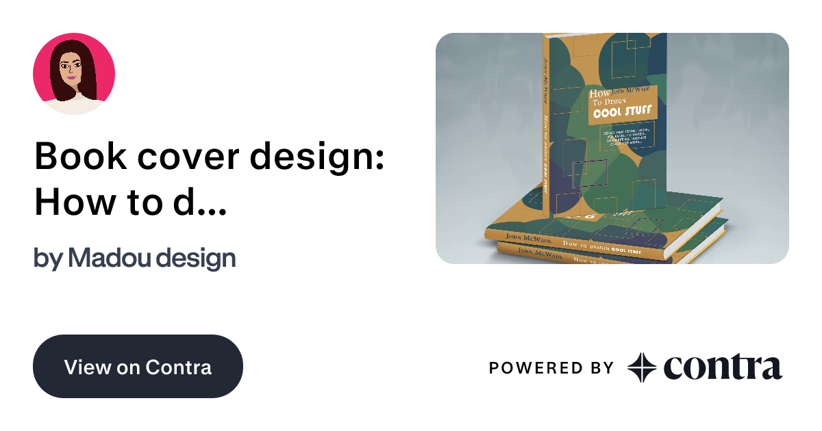 Book cover design: How to design cool stuff by Madou design