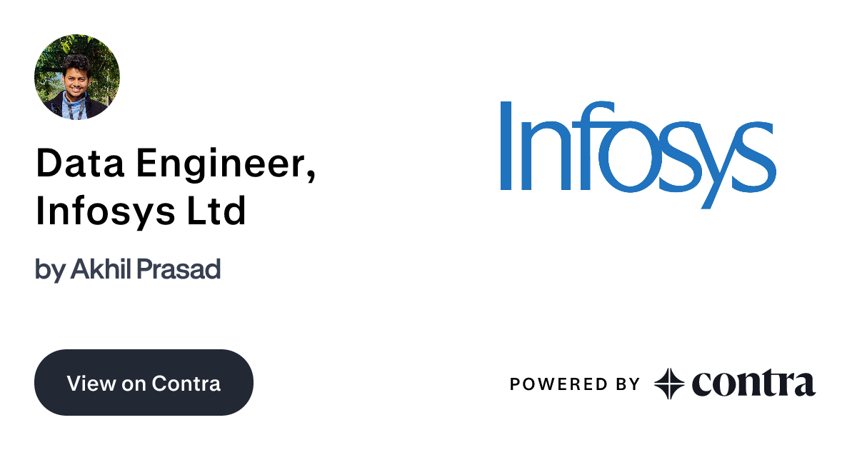Data Engineer, Infosys Ltd by Akhil Prasad