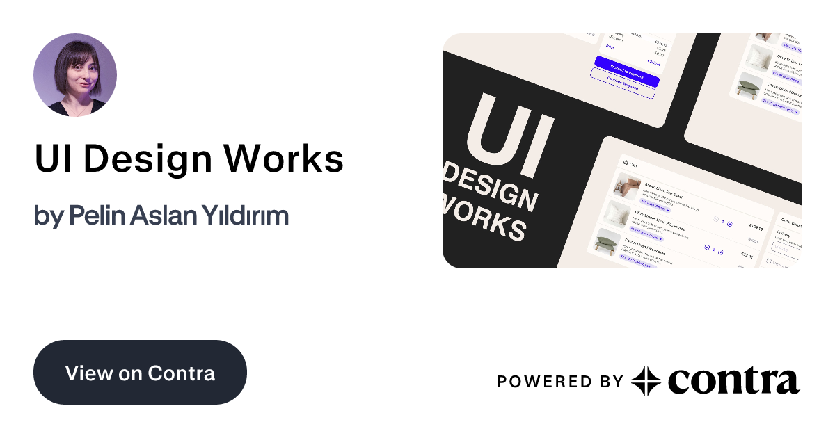 UI Design Works by Pelin Aslan Yıldırım