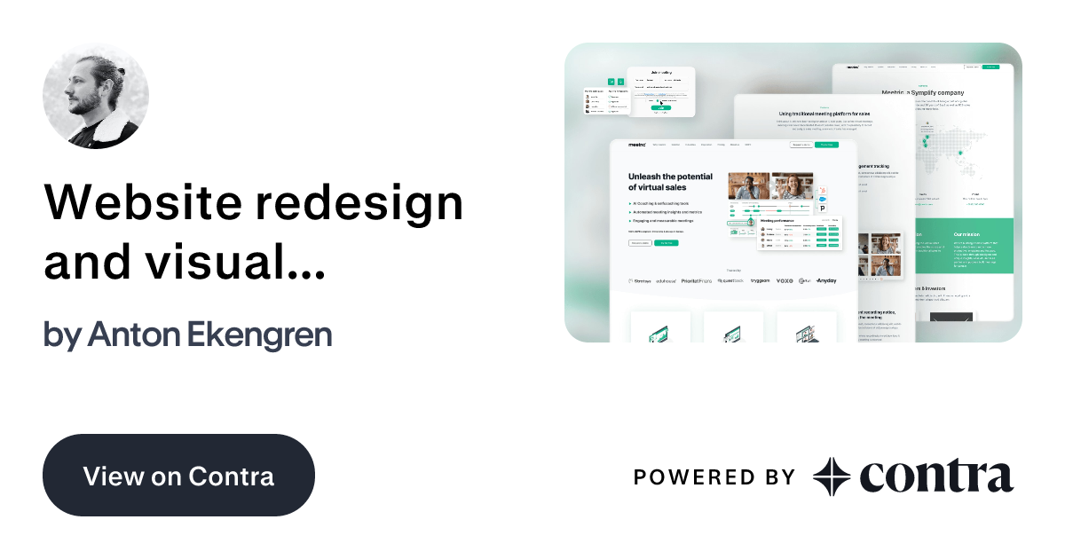 Website redesign and visual design for SaaS company by Anton Ekengren