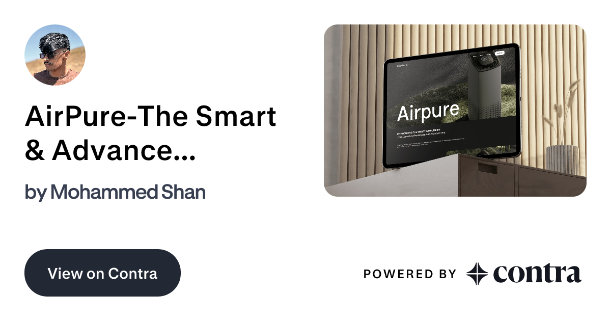 AirPure-The Smart & Advanced Air Purifier by Mohammed Shan