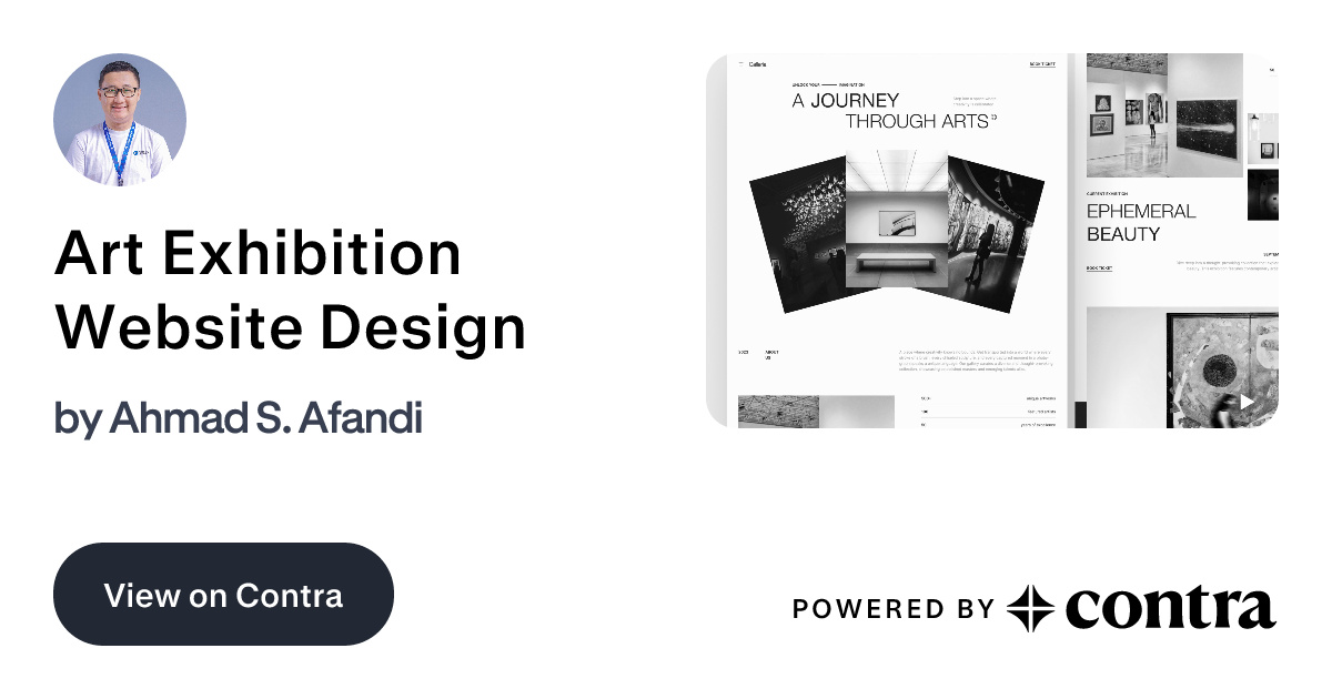 Art Exhibition Website Design by Ahmad S. Afandi