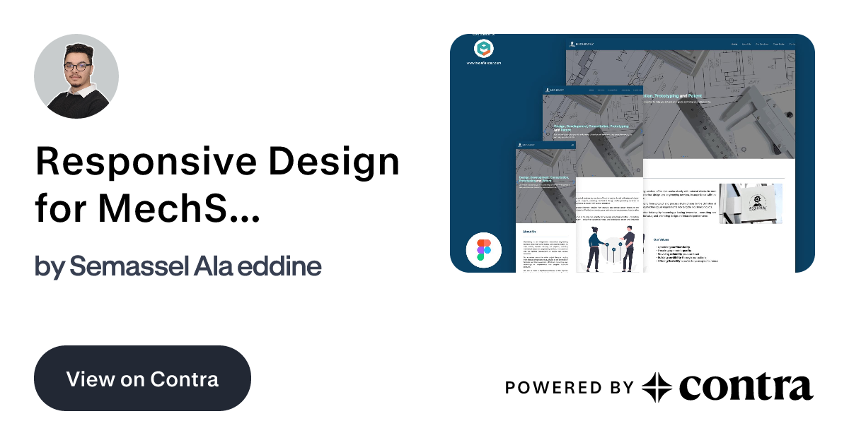 Responsive Design for MechSavvy company by Semassel Ala eddine