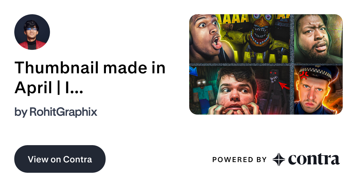 Thumbnail made in April | Images :: Behance by RohitGraphix