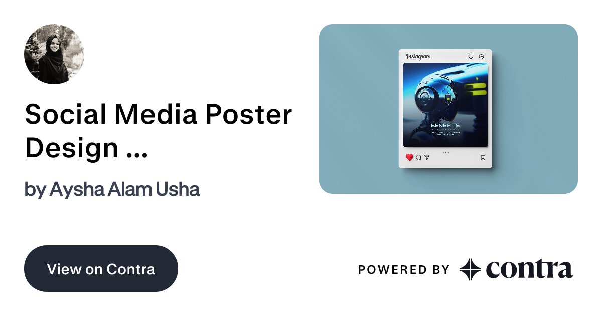 Social Media Poster Design : Behance by Aysha Alam Usha