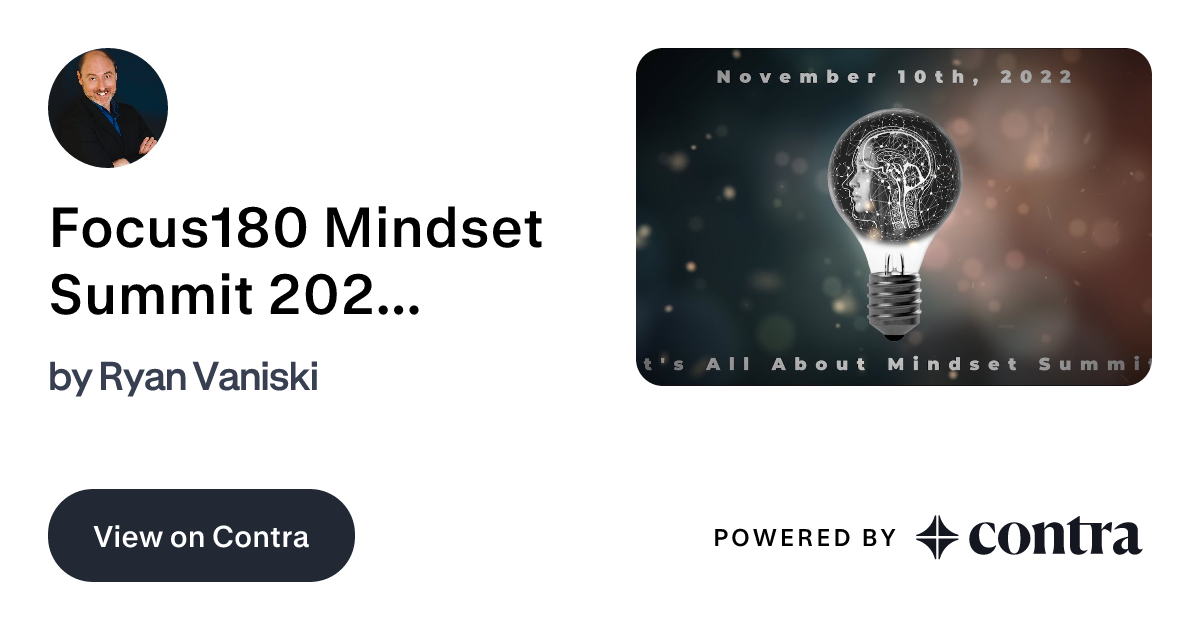 Focus180 Mindset Summit 2022 Commercial by Ryan Vaniski