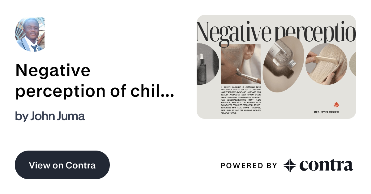 Negative perception of children that come from single household… by ...