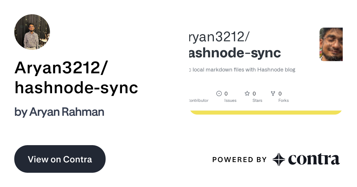 Aryan3212/hashnode-sync by Aryan Rahman