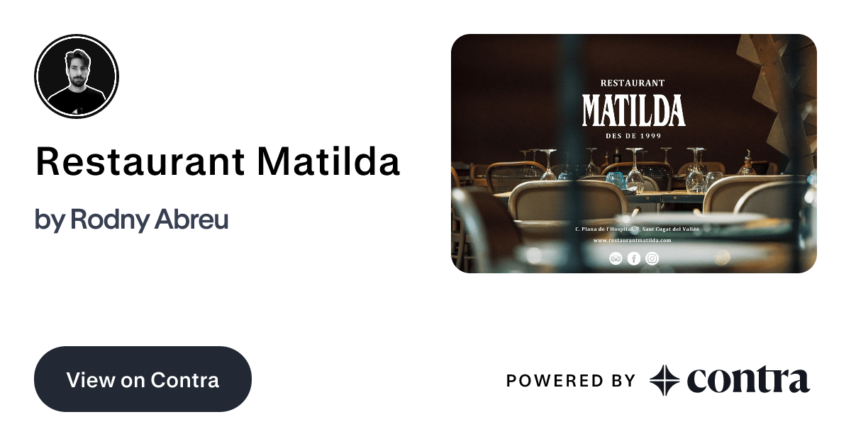 Restaurant Matilda by Rodny Abreu