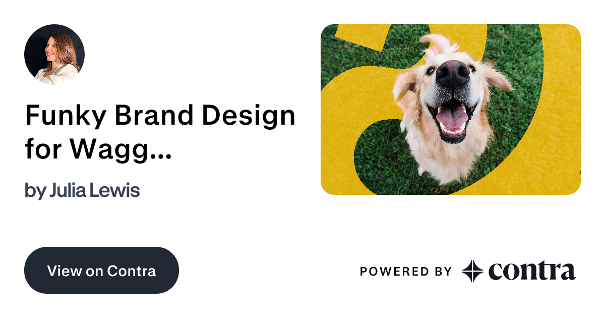 Funky Brand Design for Waggin' Bites by Julia Lewis