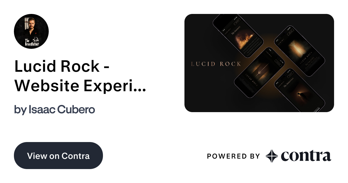 Lucid Rock - Website Experience :: Behance by Isaac Cubero