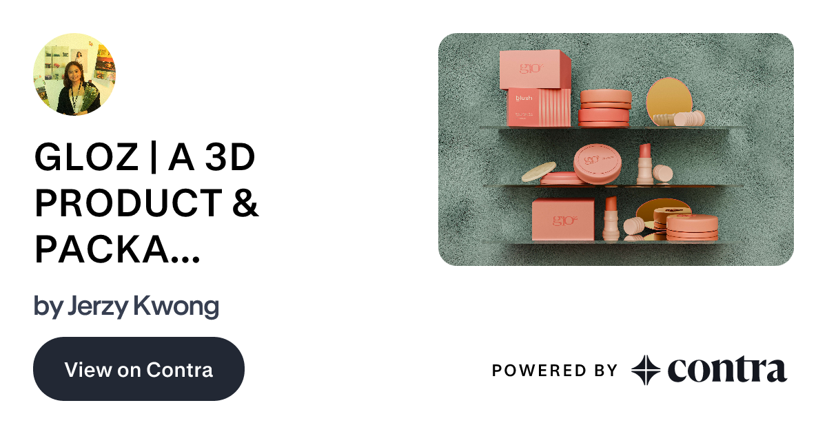 GLOZ | A 3D PRODUCT & PACKAGE DESIGN by Jerzy Kwong