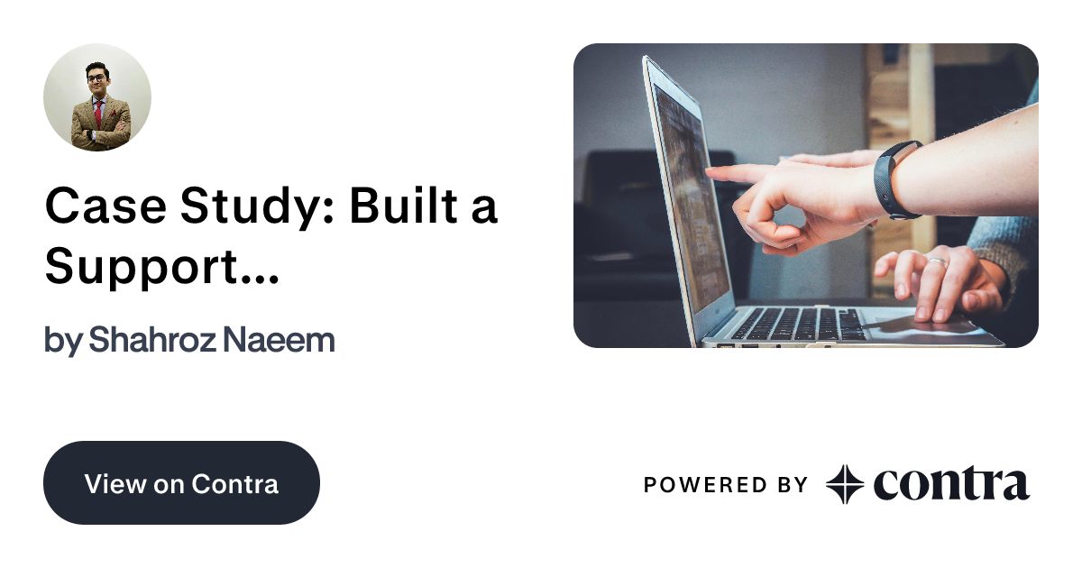 Case Study: Built a Support Team & Process from Scratch by Shahroz Naeem