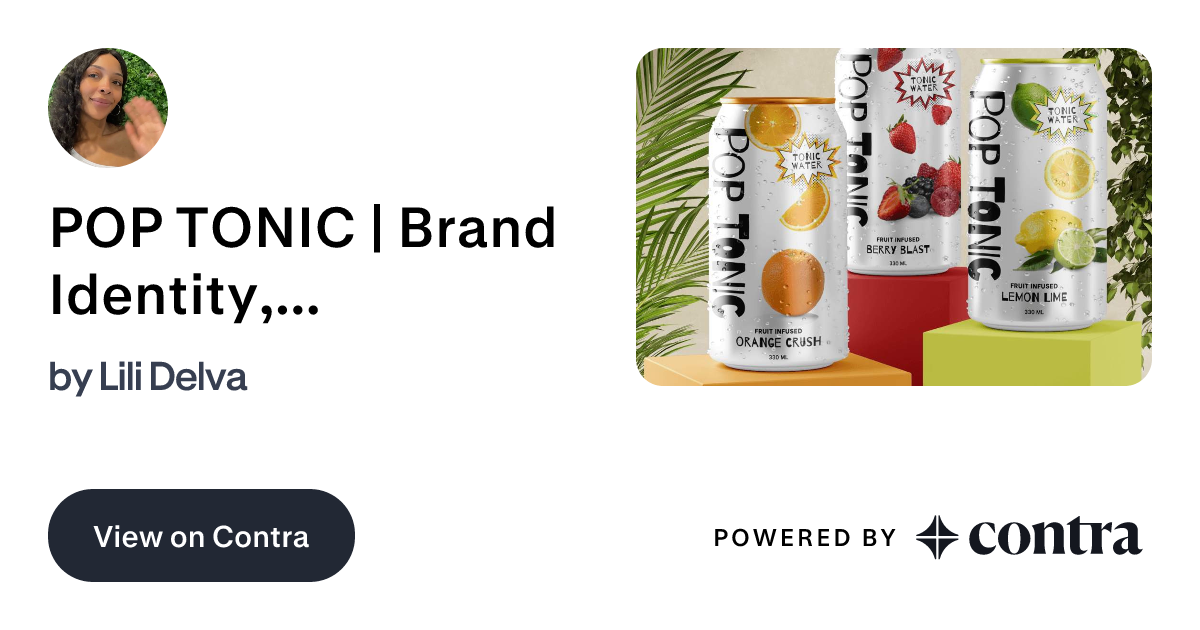 POP TONIC | Brand Identity, Packaging, Visual Design by Lili Delva