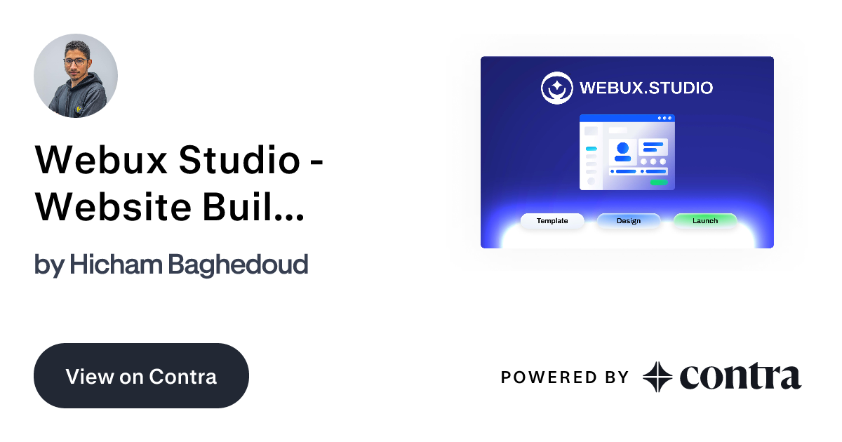 Webux Studio - Website Building Sprint by Hicham Baghedoud