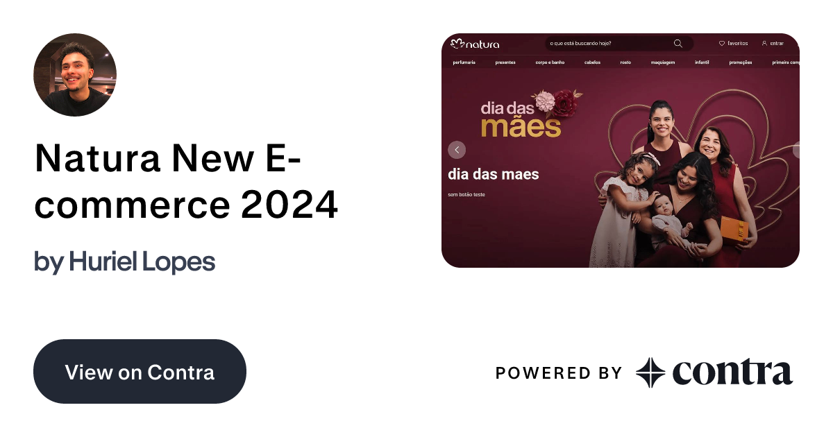 Natura New E-commerce 2024 by Huriel Lopes