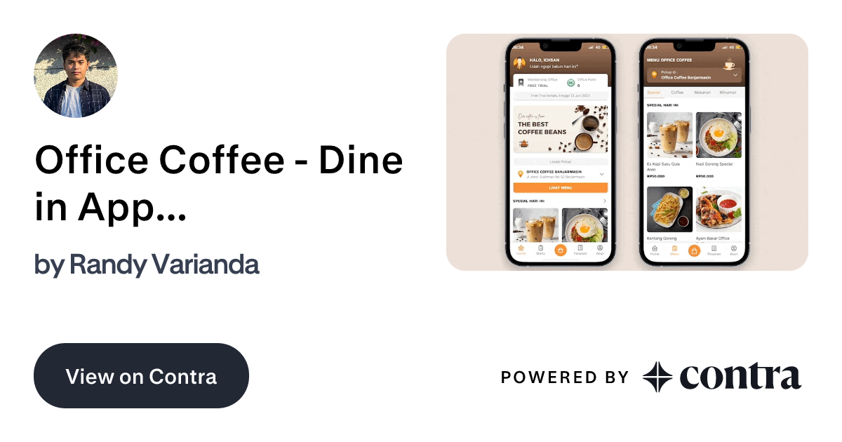 Office Coffee - Dine in App Experience by Randy Varianda