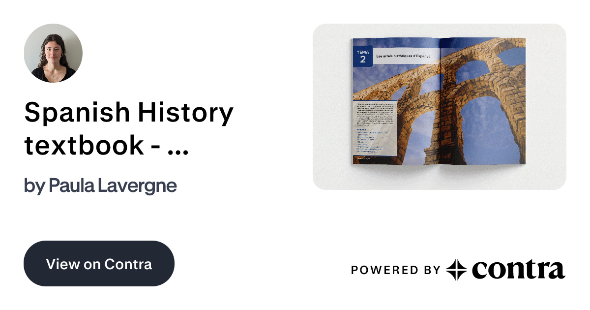 Spanish History textbook - Editorial Design by Paula Lavergne