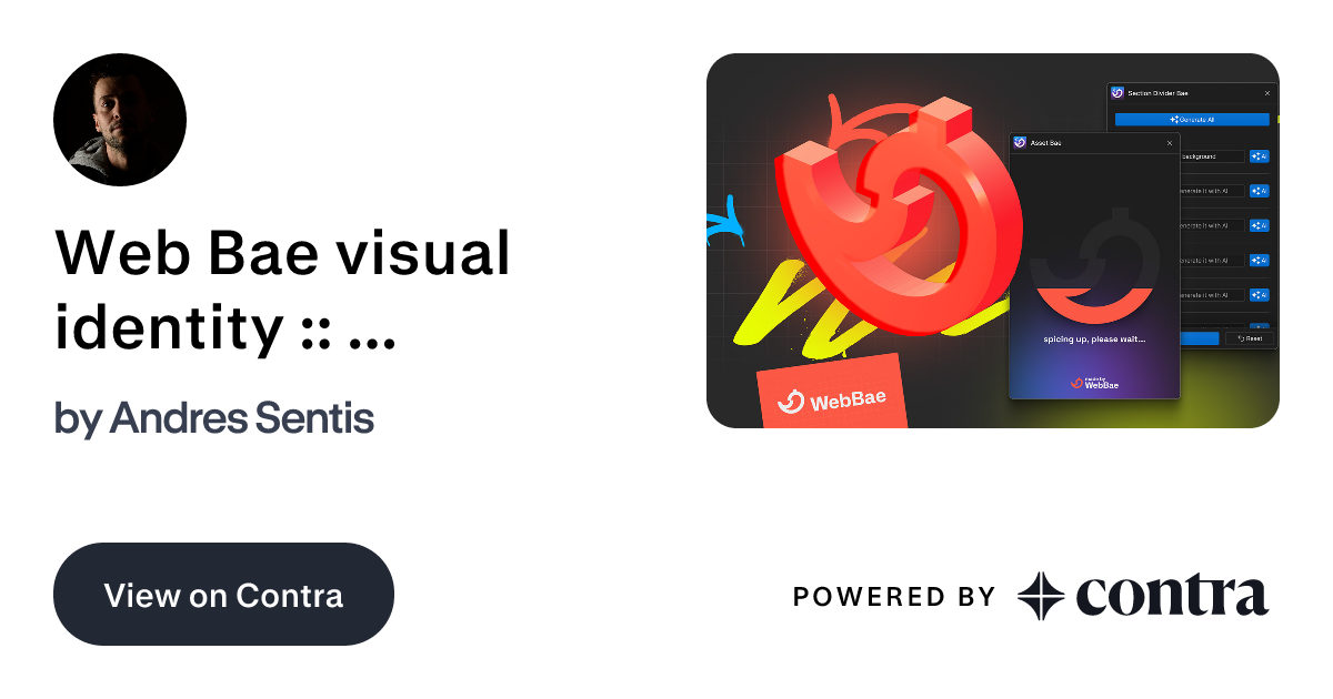 Web Bae visual identity :: Behance by Andres Sentis