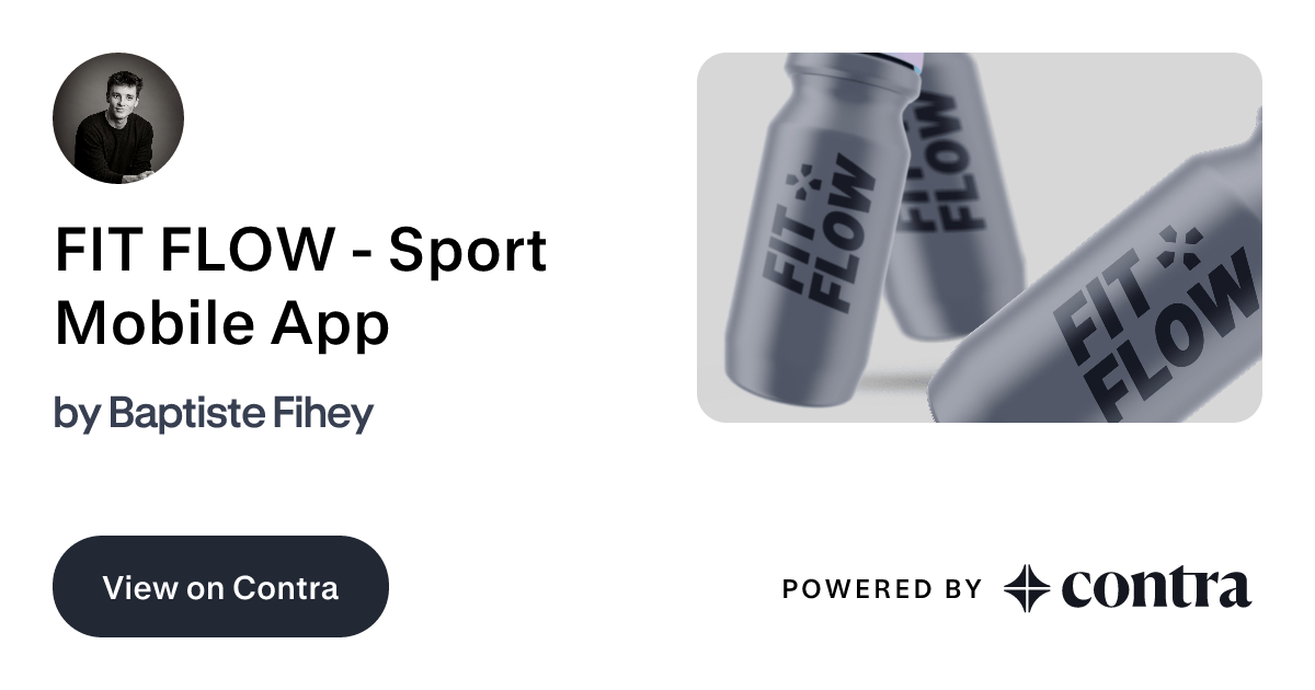 FIT FLOW - Sport Mobile App by Baptiste Fihey