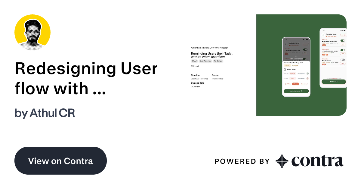 Redesigning User flow with more user friendly Case study by Athul CR