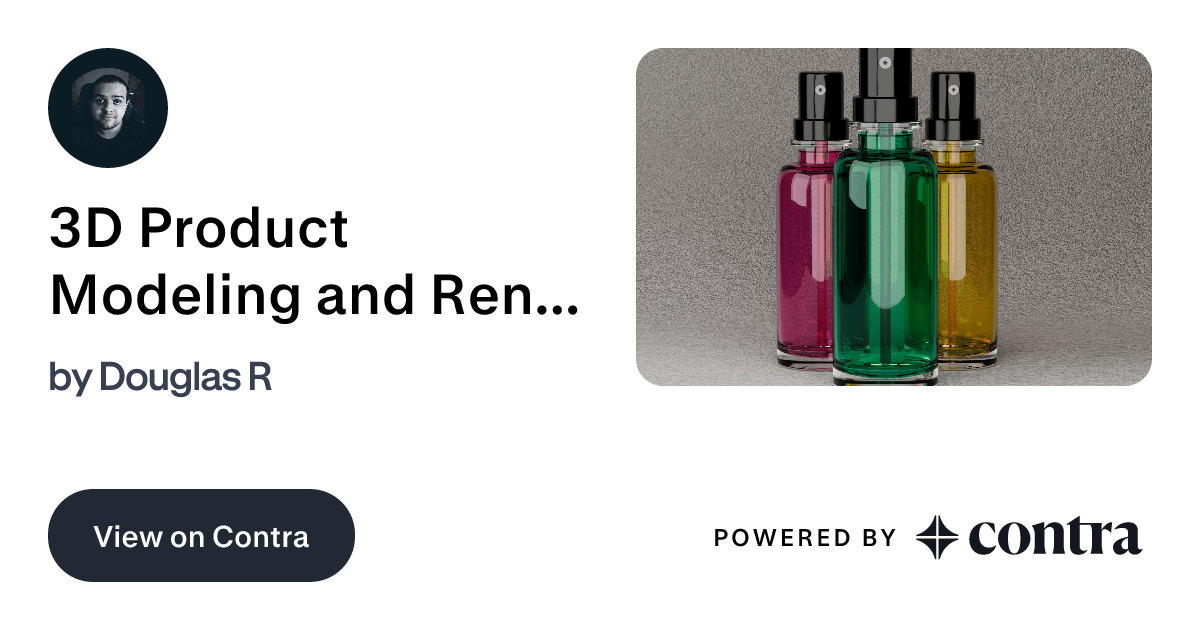 3D Product Modeling and Rendering by Douglas R