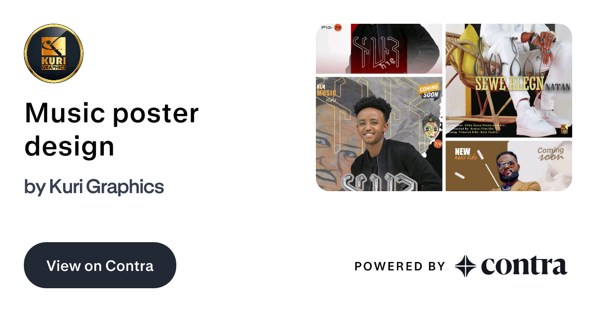 Music poster design by Kuri Graphics