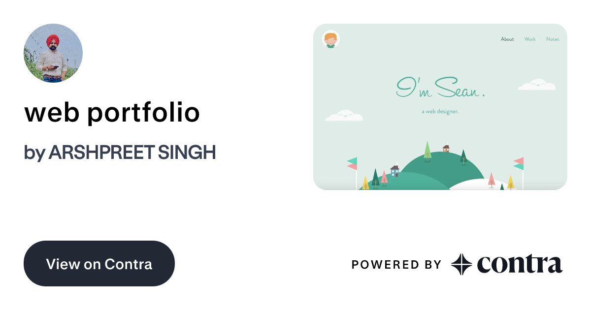 web portfolio by ARSHPREET SINGH
