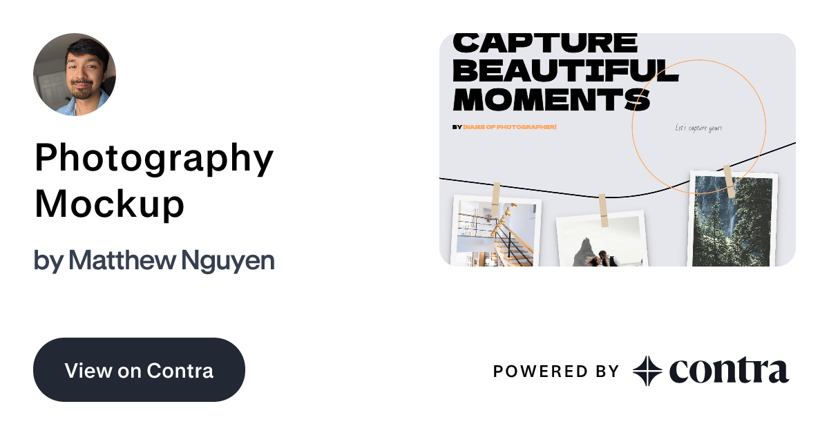 Photography Mockup by Matthew Nguyen