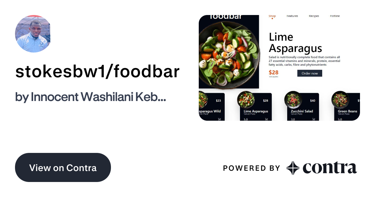 stokesbw1/foodbar by Innocent Washilani Kebosedilekae