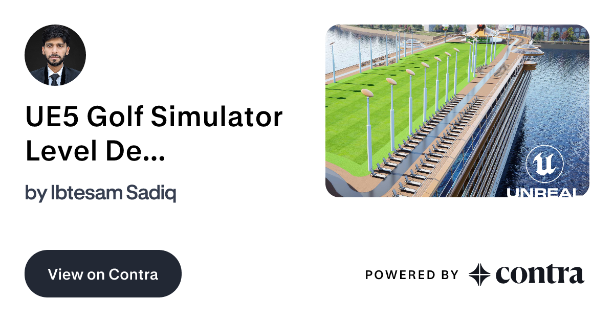 UE5 Golf Simulator Level Designs by Ibtesam Sadiq