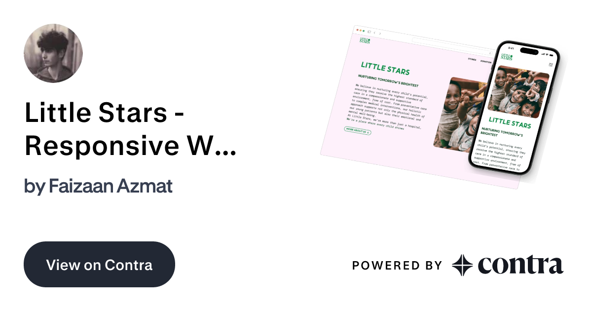 Little Stars - Responsive Website Design by Faizaan Azmat