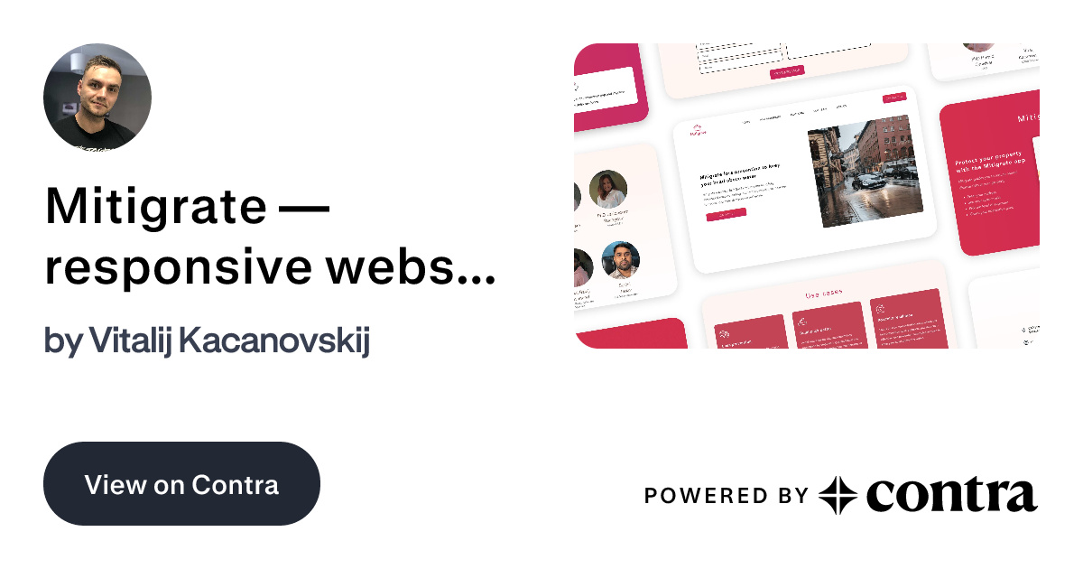 Mitigrate — responsive website design by Vitalij Kacanovskij