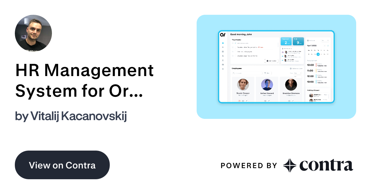 HR Management System for Orion Innovation by Vitalij Kacanovskij