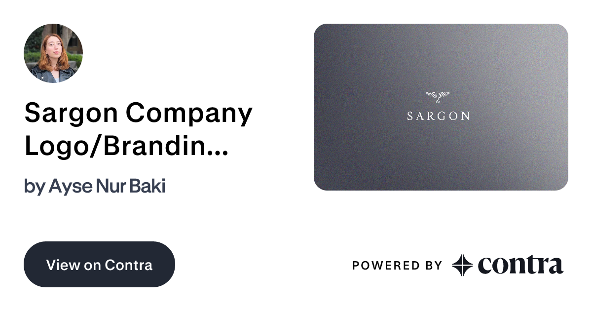 Sargon Company Logo/Branding Design by Ayse Nur Baki