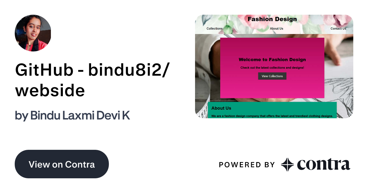 GitHub - bindu8i2/webside by Bindu Laxmi Devi K