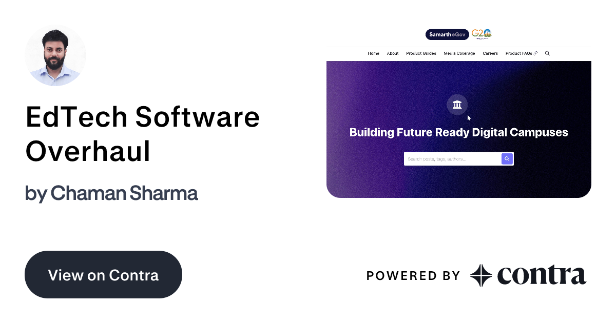 EdTech Software Overhaul by Chaman Sharma