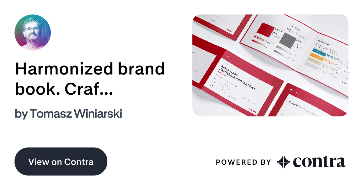 Harmonized brand book. Crafted for a consistent identity by Tomasz ...