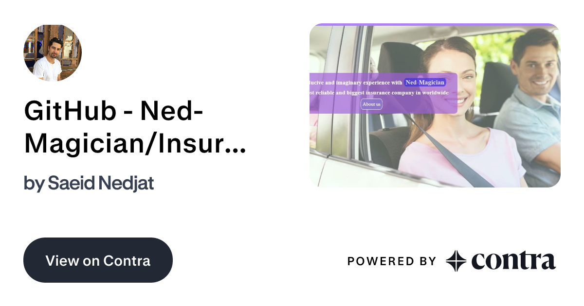 GitHub - Ned-Magician/Insurance by Saeid Nedjat