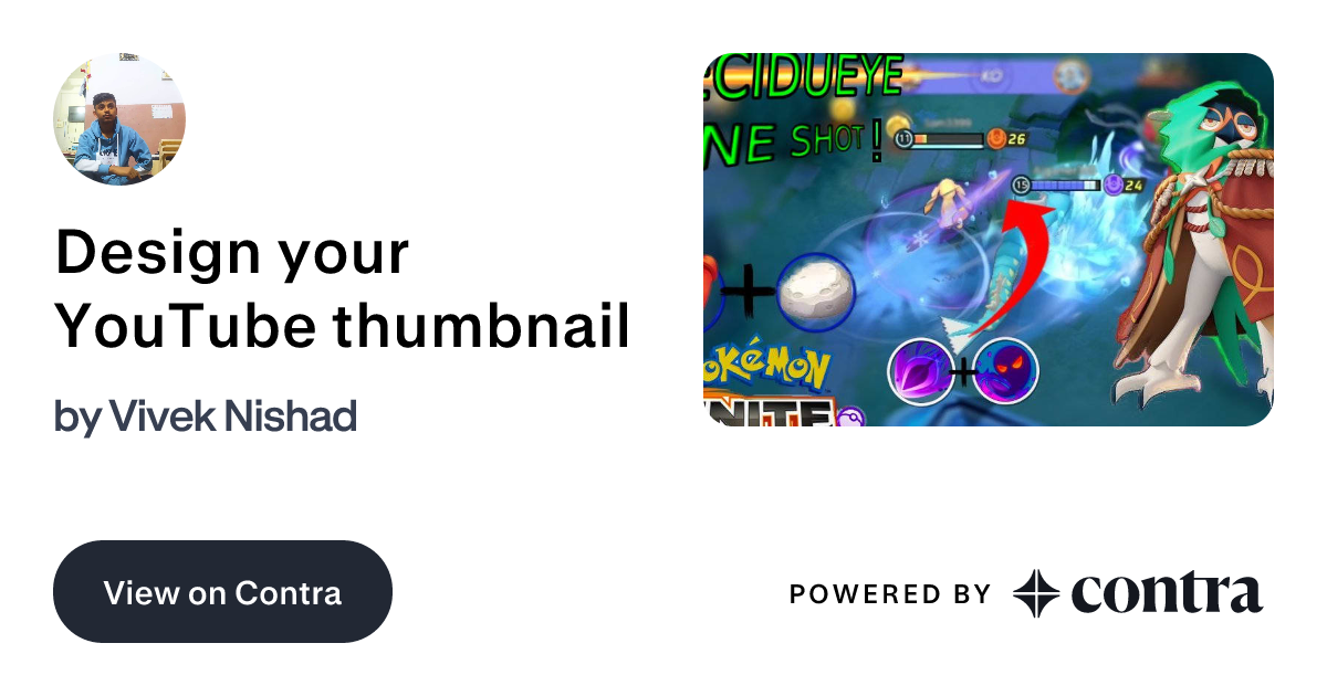 Design your YouTube thumbnail by Vivek Nishad